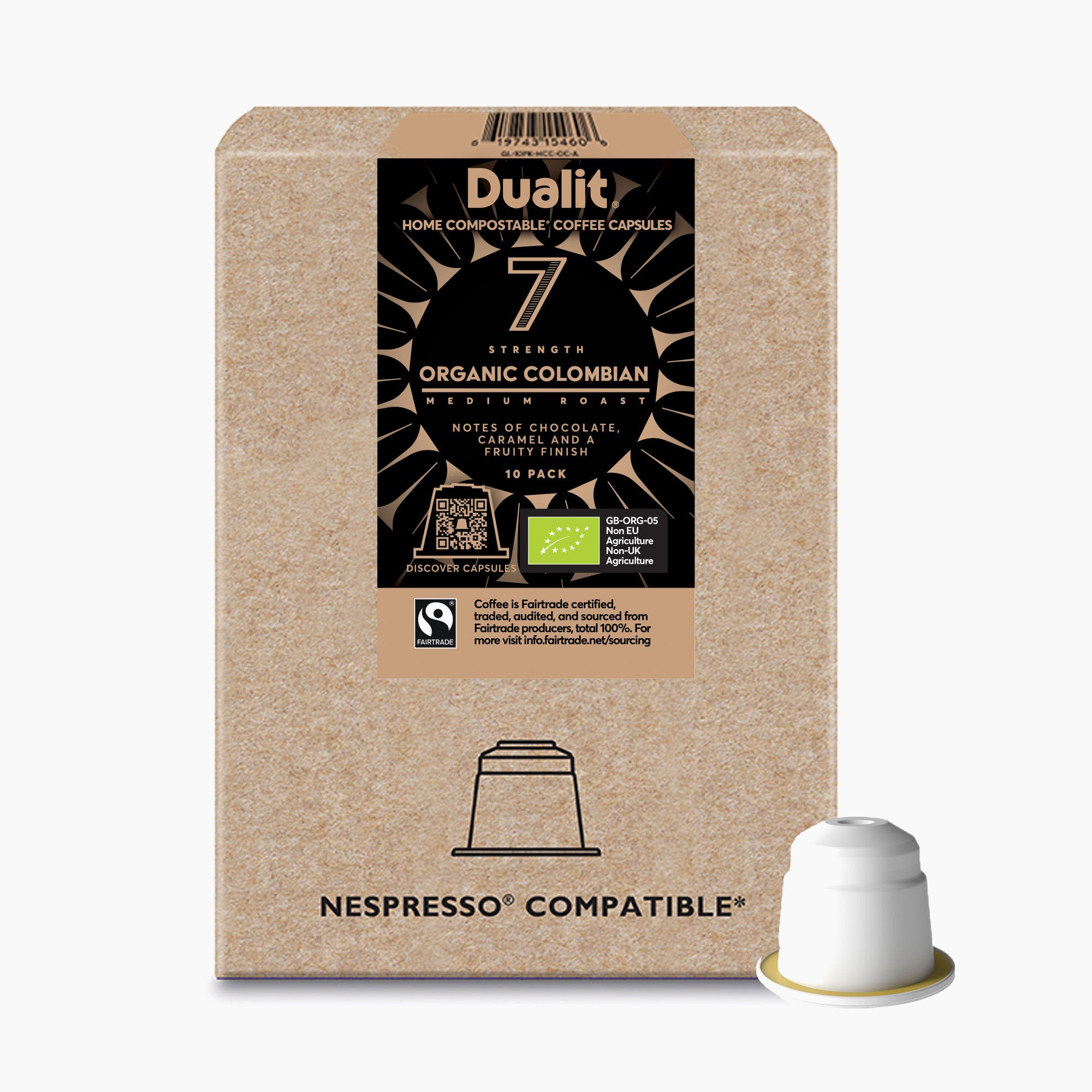 Dualit Organic Colombian Compostable Coffee Capsules