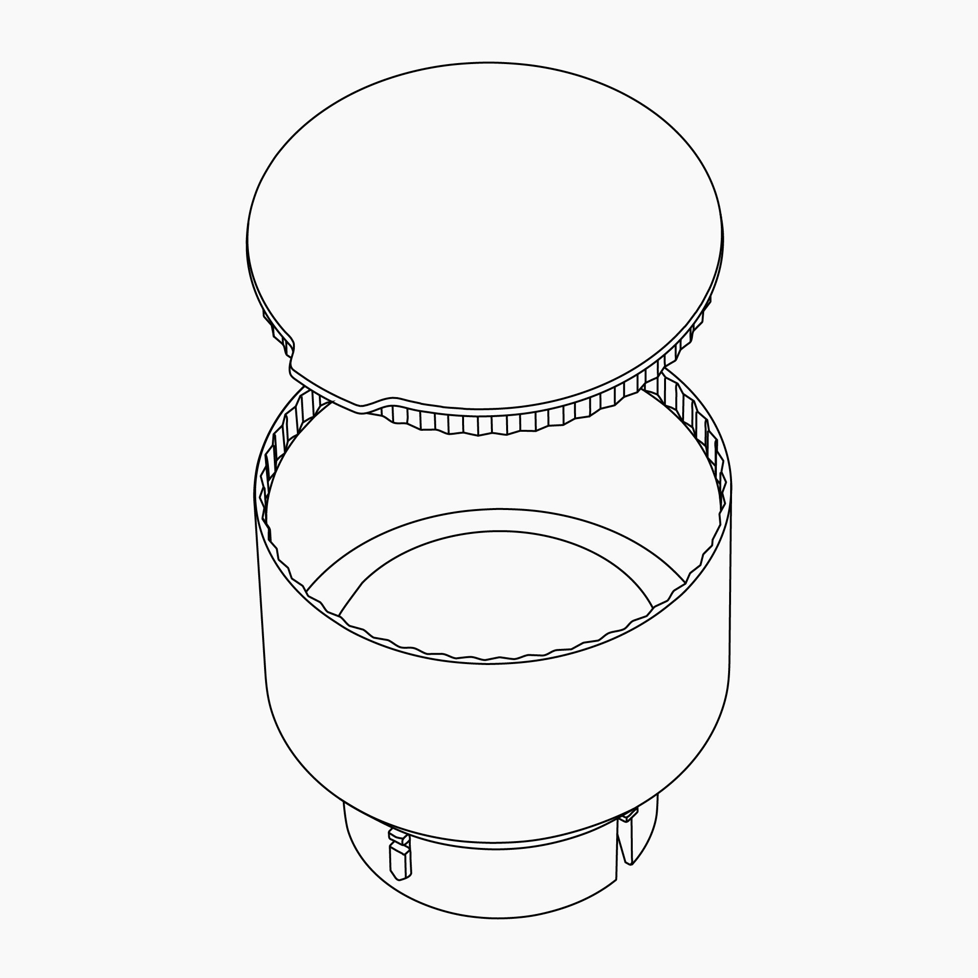Coffee Bean Hopper Complete Assembly (CCG3)