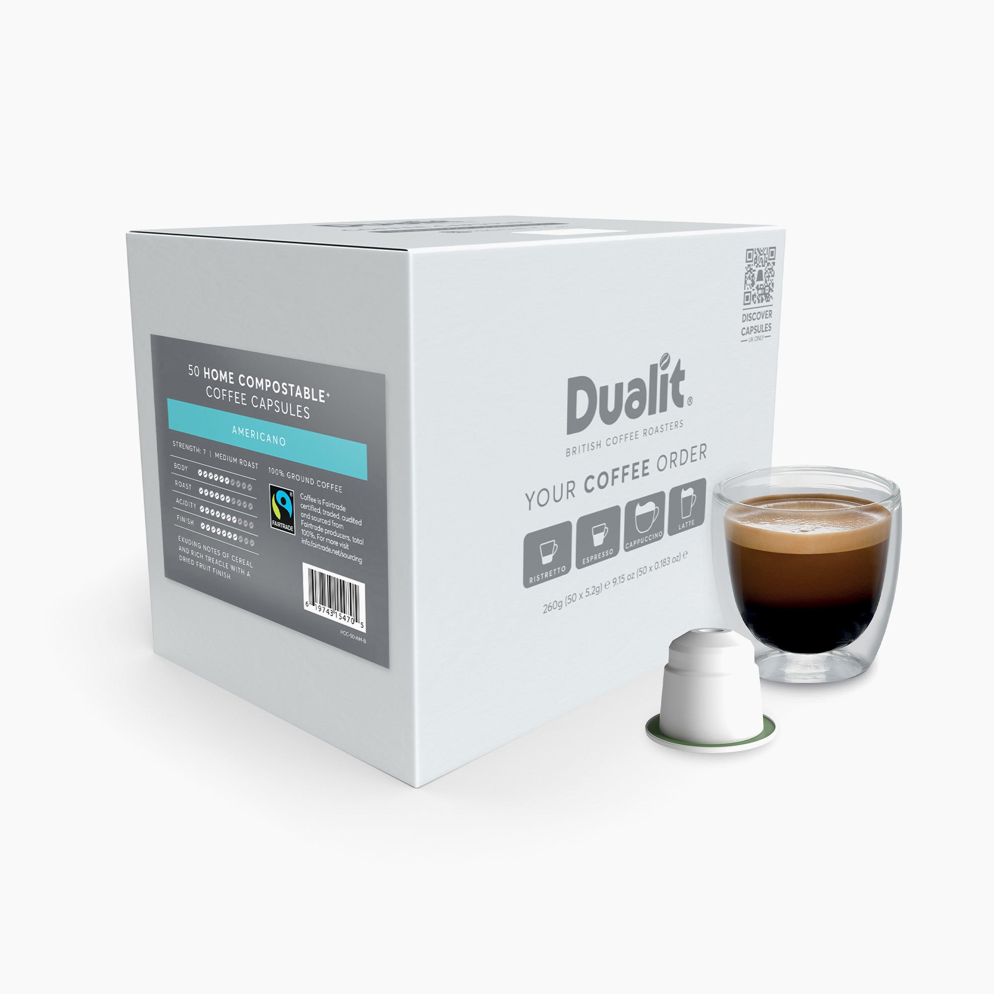 Dualit Coffee — Home Compostable Americano Capsules